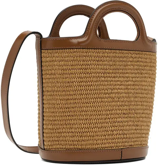 Marni Mini Tropicalia Bucket Bag - 00m50 Raw Sienna | Editorialist